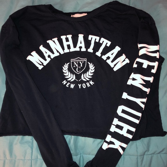 french pastry | Tops | Navy Blue And White Manhattan Shirt Brand New ...